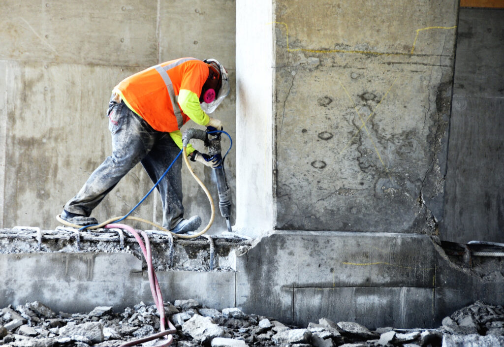 concrete break up and removal Services | Trenching & Tunneling Services